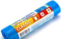 Пакеты для мусора Mirpack Classic,120 л, синие, 10 шт в рулоне - Omarket.kz
